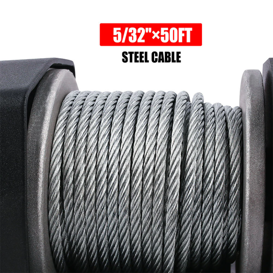 X-BULL Electric Winch 2500 LBS 12V Steel Cable ATV UTV Truck 4WD ...