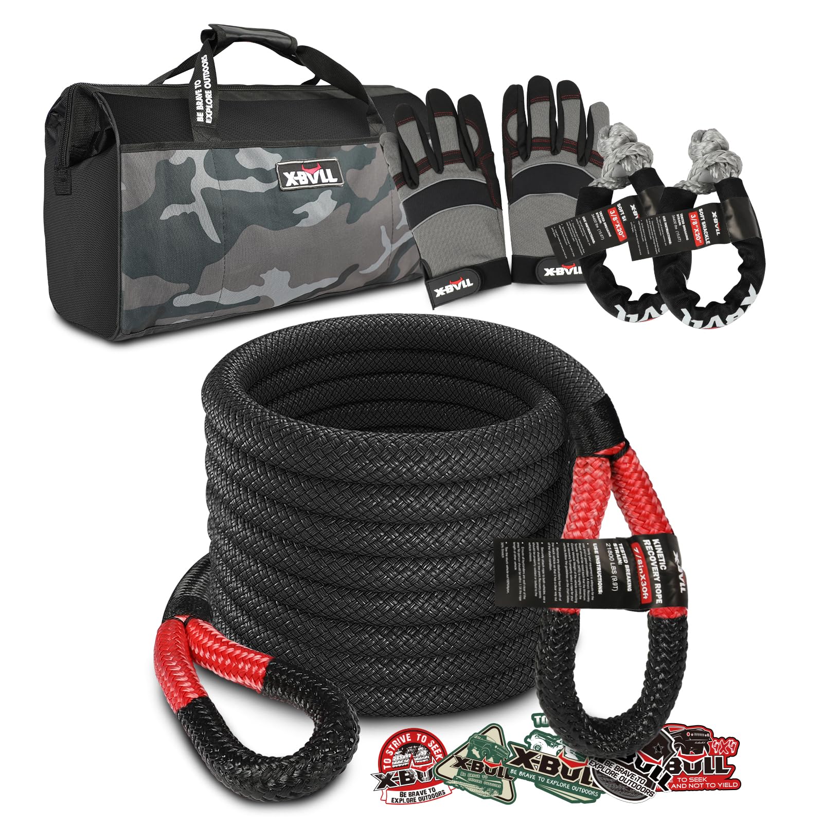 X-BULL kinetic rope recovery kit – ROCKTANK THAILAND